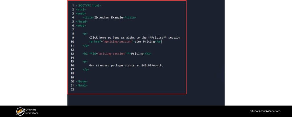 HTML Anchor Tag: Creating Hyperlinks and Jump Links